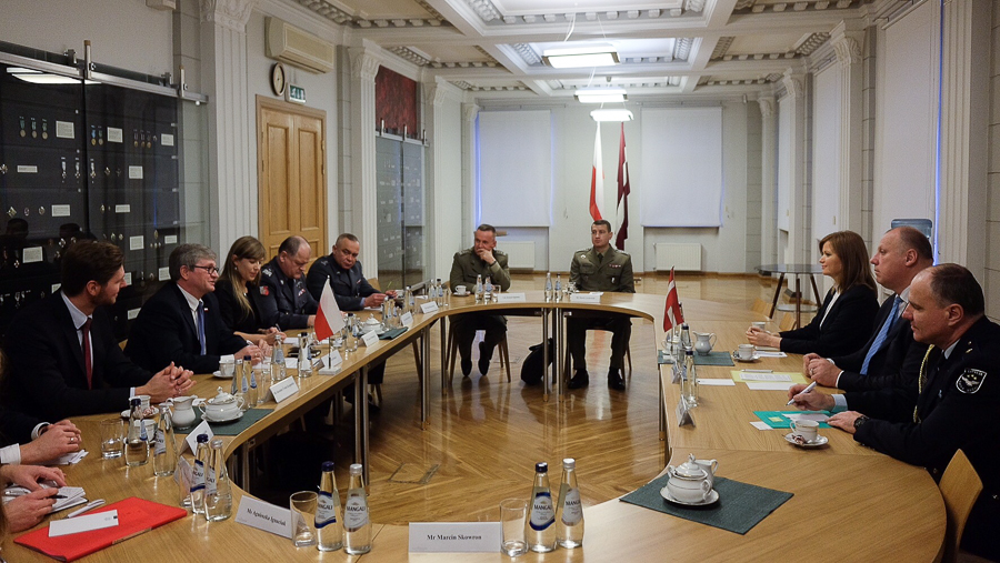 Wizyta szefa BBN na Łotwie - Wydarzenia - Biuro Bezpieczeństwa Narodowego