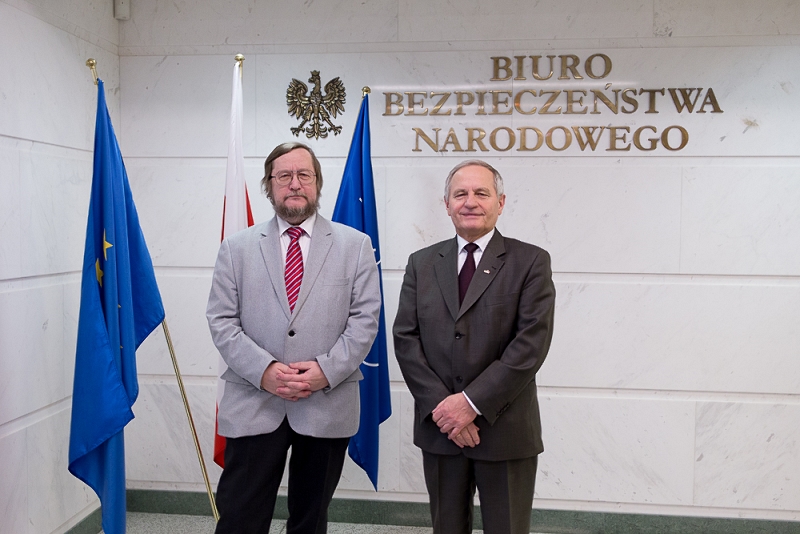Spotkanie szefa BBN z ambasadorem Estonii - Wydarzenia - Biuro Bezpieczeństwa Narodowego